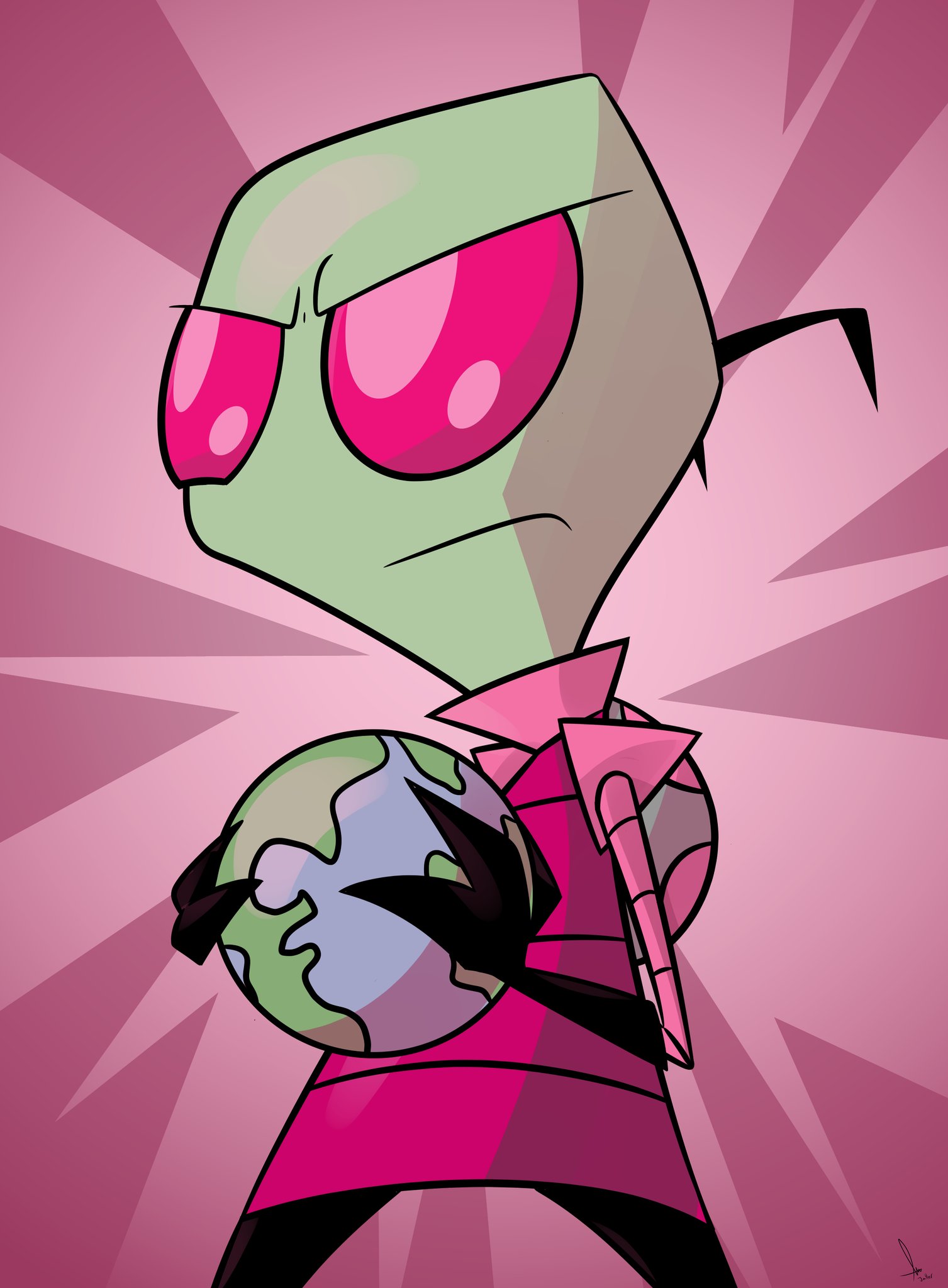 Evil Alien Cartoon Characters