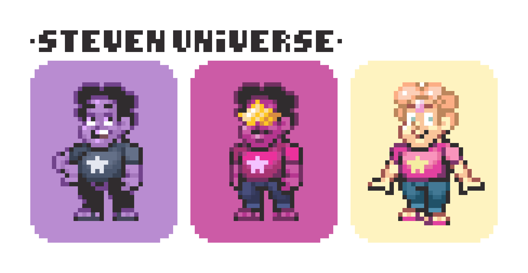 Steve Pixel Art Grid