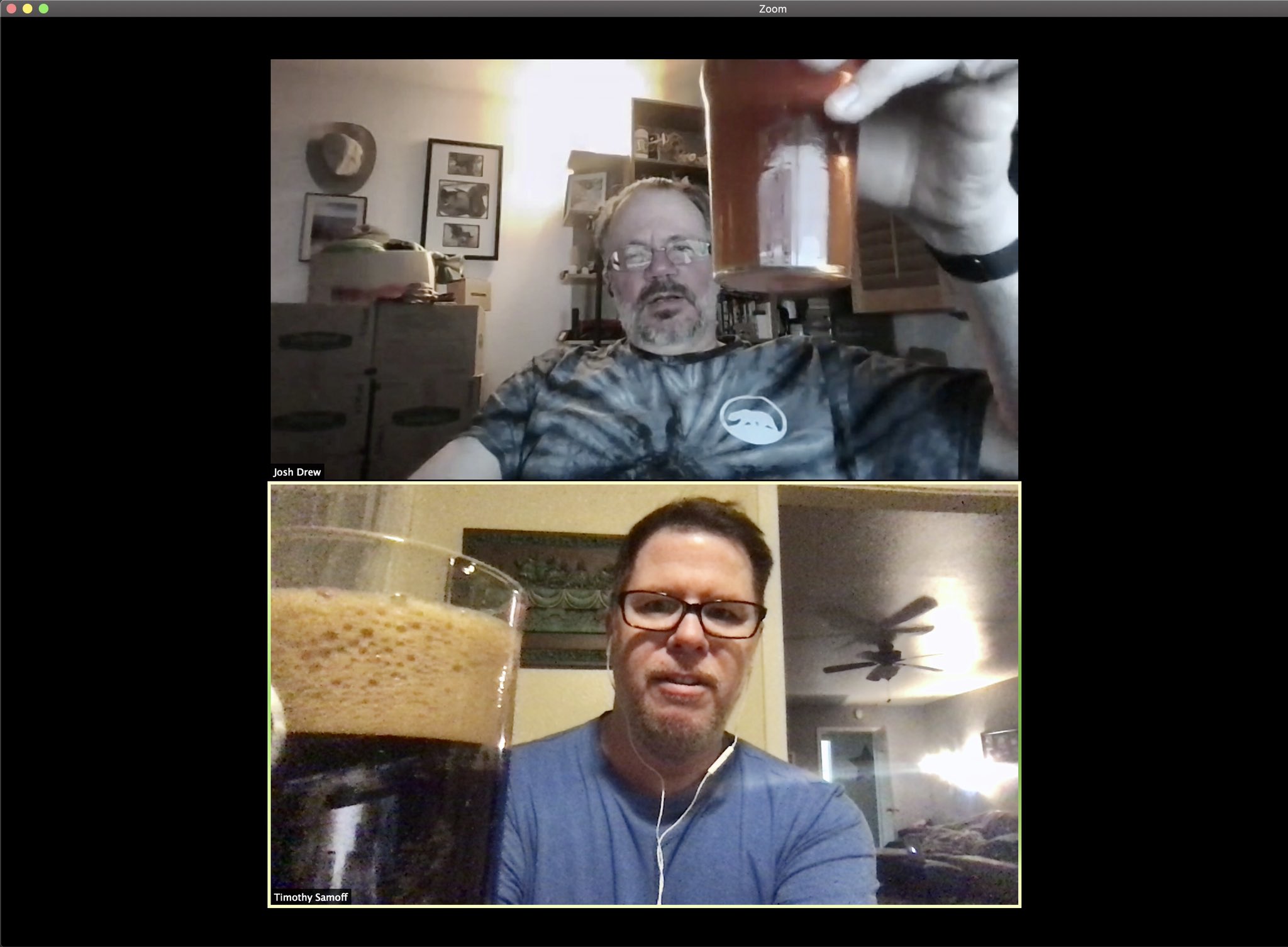 Tim Samoff on Twitter: "Totally great having a #ZoomBeer with @stoutandbitter tonight! // # ...