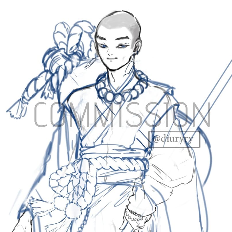 Anime Monk Drawings Axel Hutt Dragon Monk