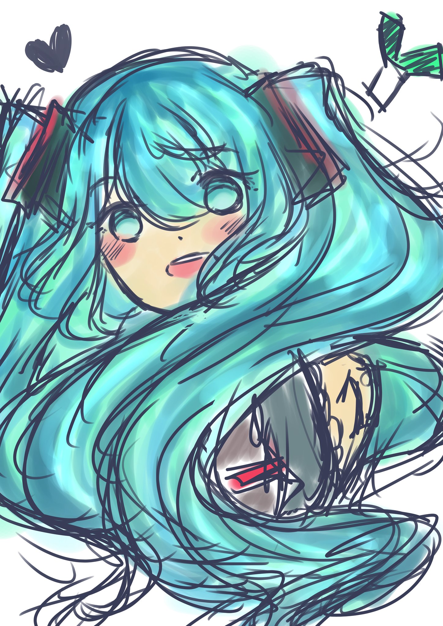 How To Draw Hatsune Miku Easy