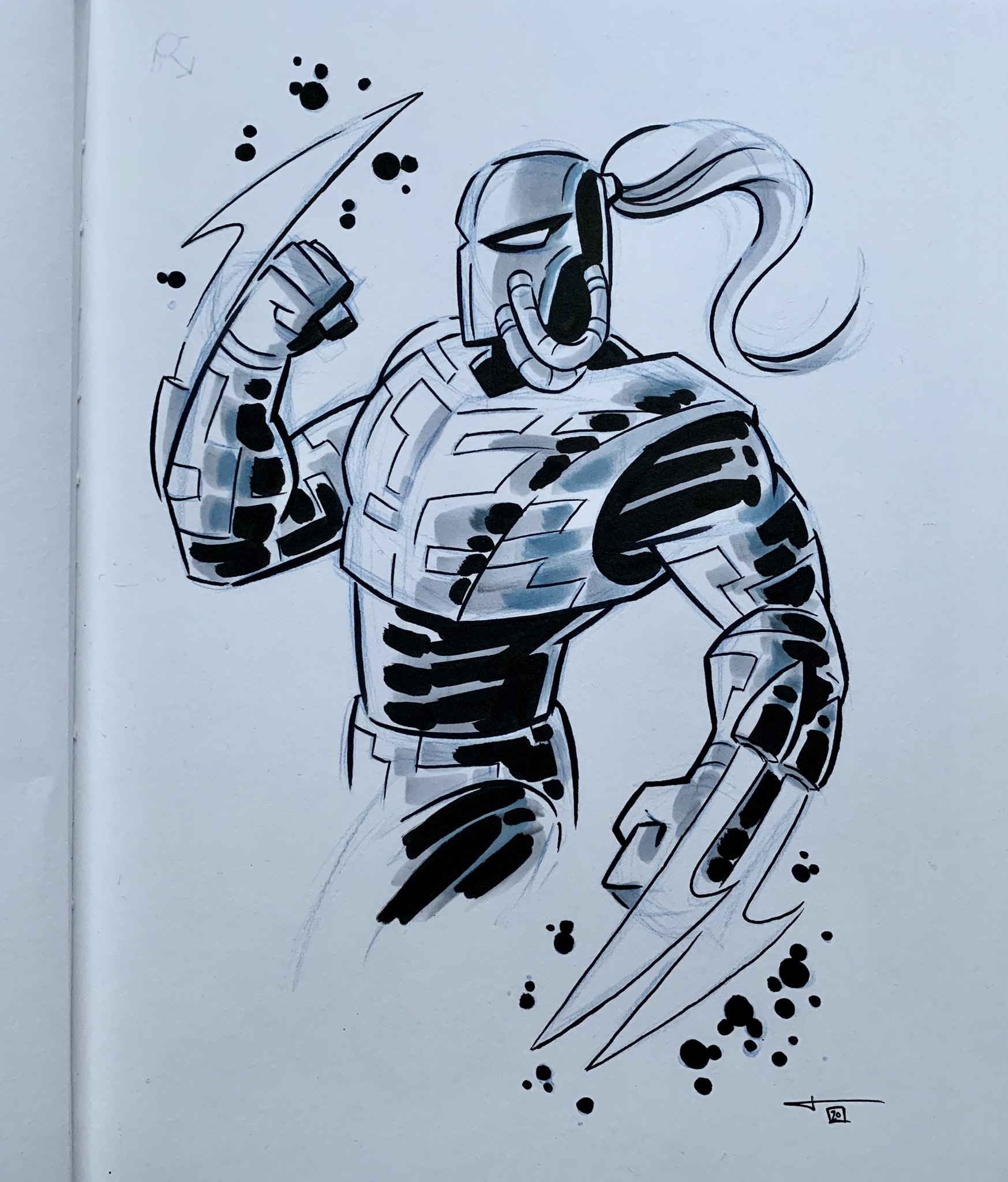 Atom Real Steel Drawing