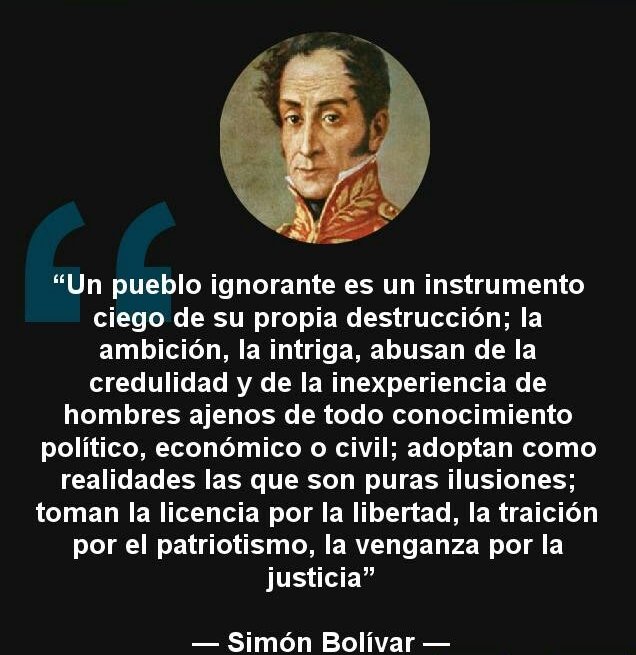 Simon Bolivar Frases