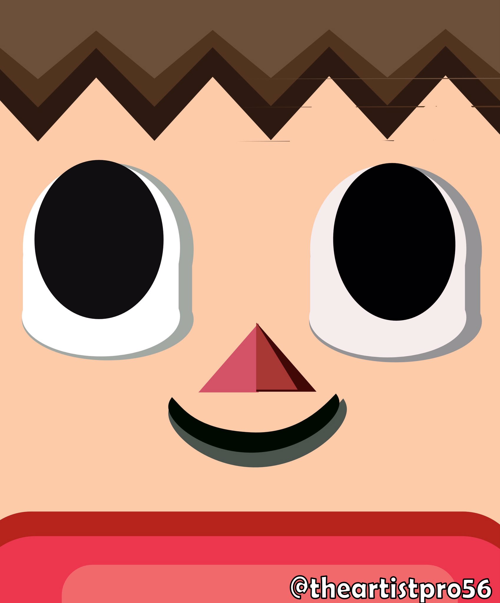 Villager Smash Bros Face