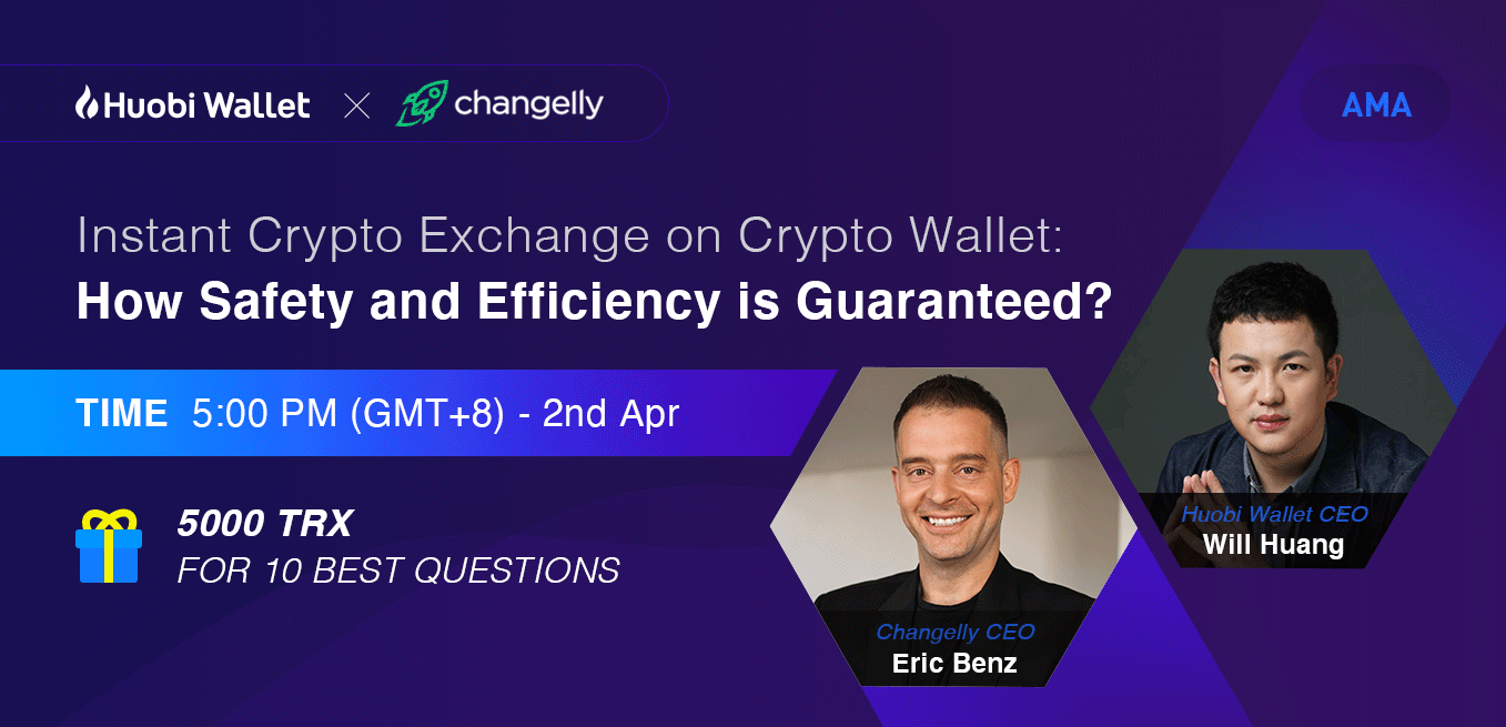 iToken on Twitter: "Huobi Wallet CEO and Changelly CEO will be live to answer critical questions ...