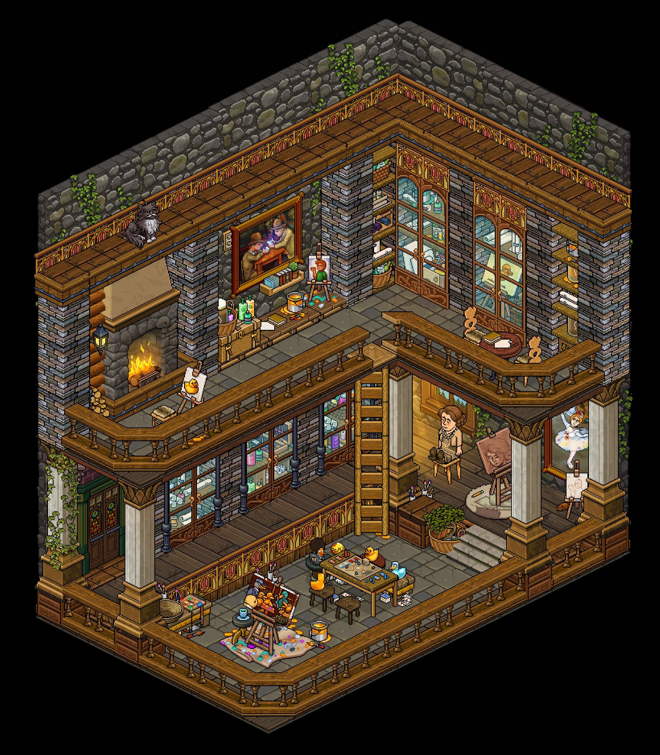 Habbo on Twitter: "@kovsky_habbo replicated some art in real life! Take a closer look to see the ...