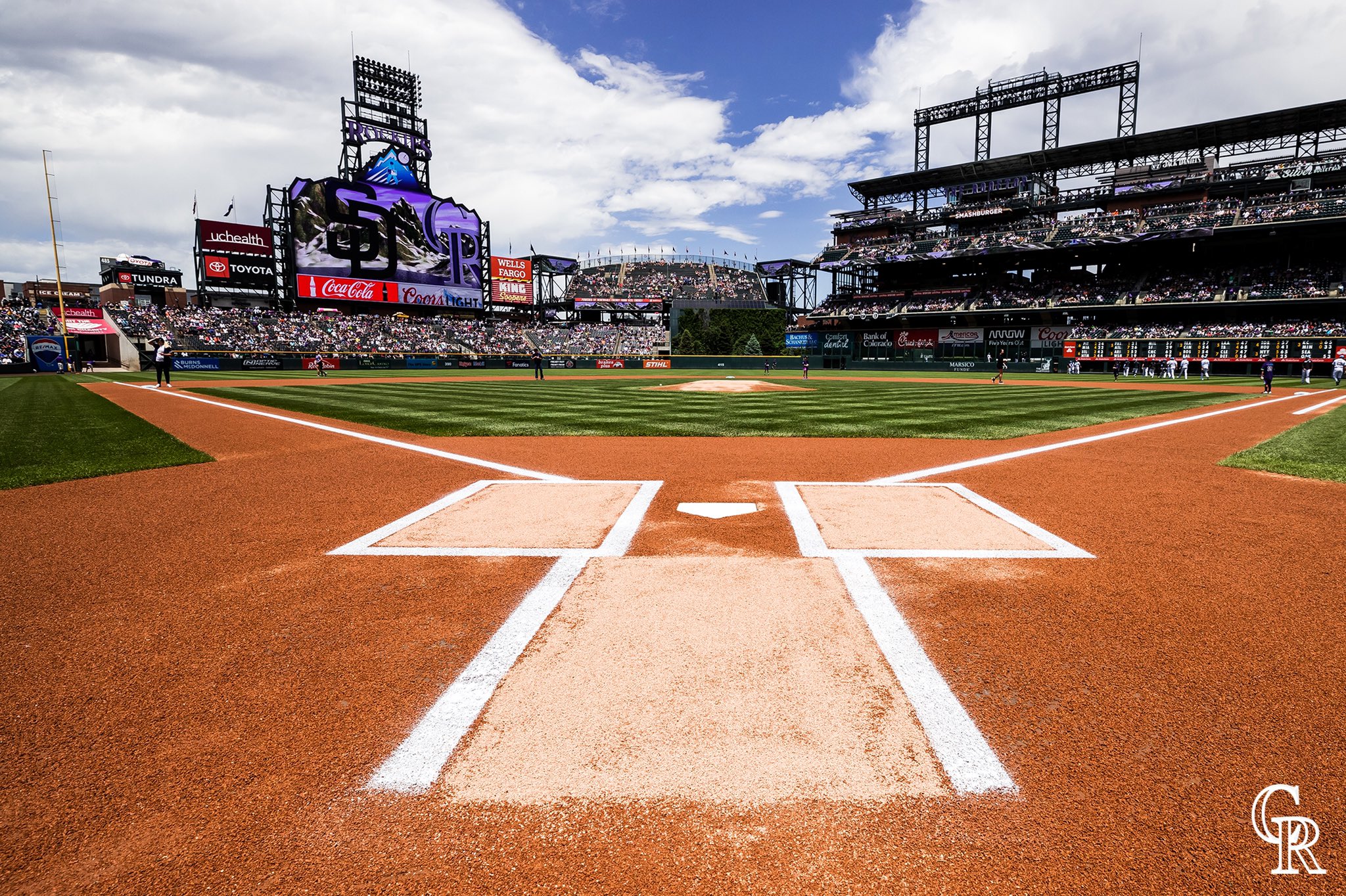 Baseball Field Home Plate View