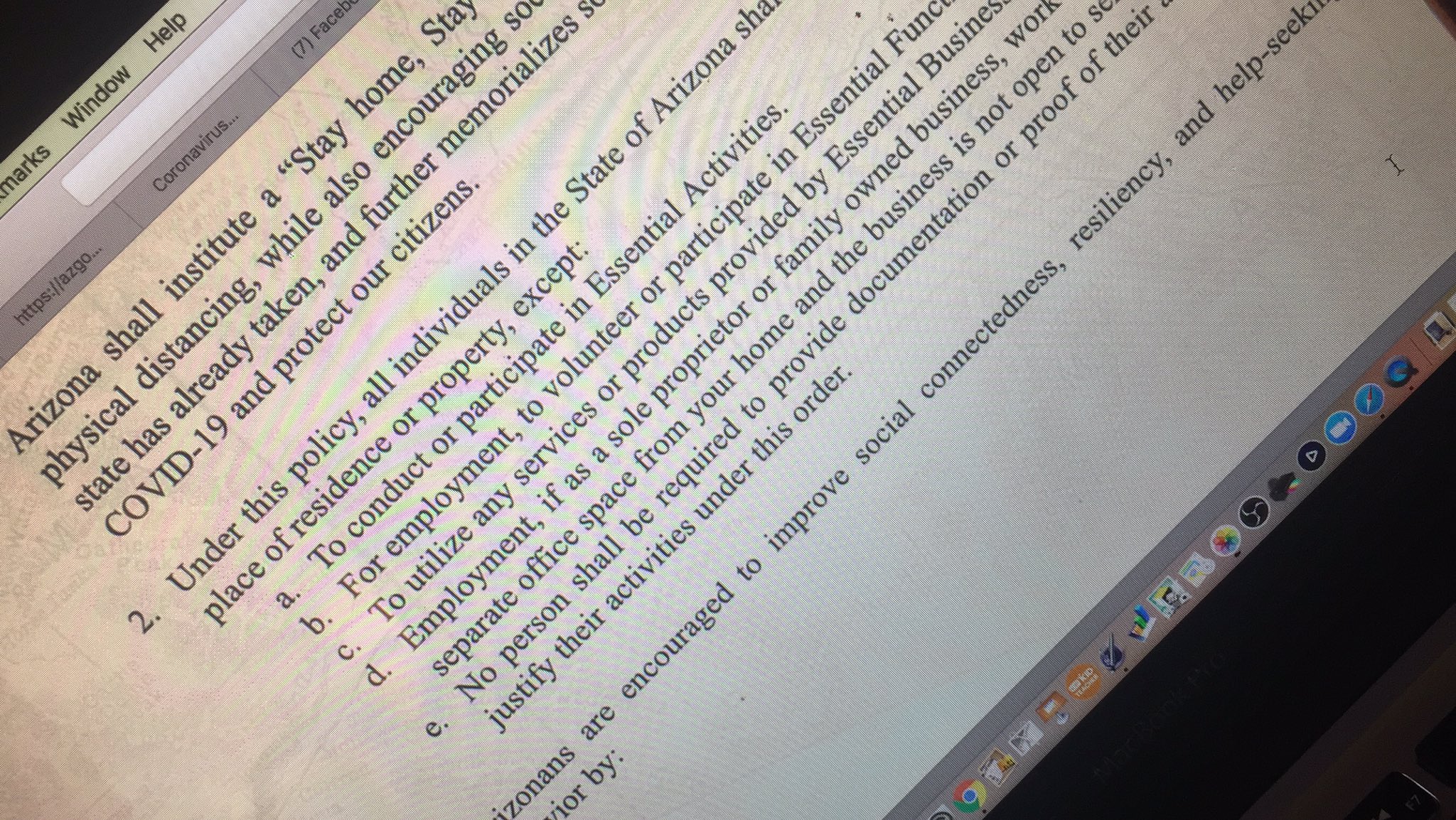 Nicole Grigg on Twitter: "ARIZONA STAY-AT-HOME ORDER: “no person shall be required to provide ...