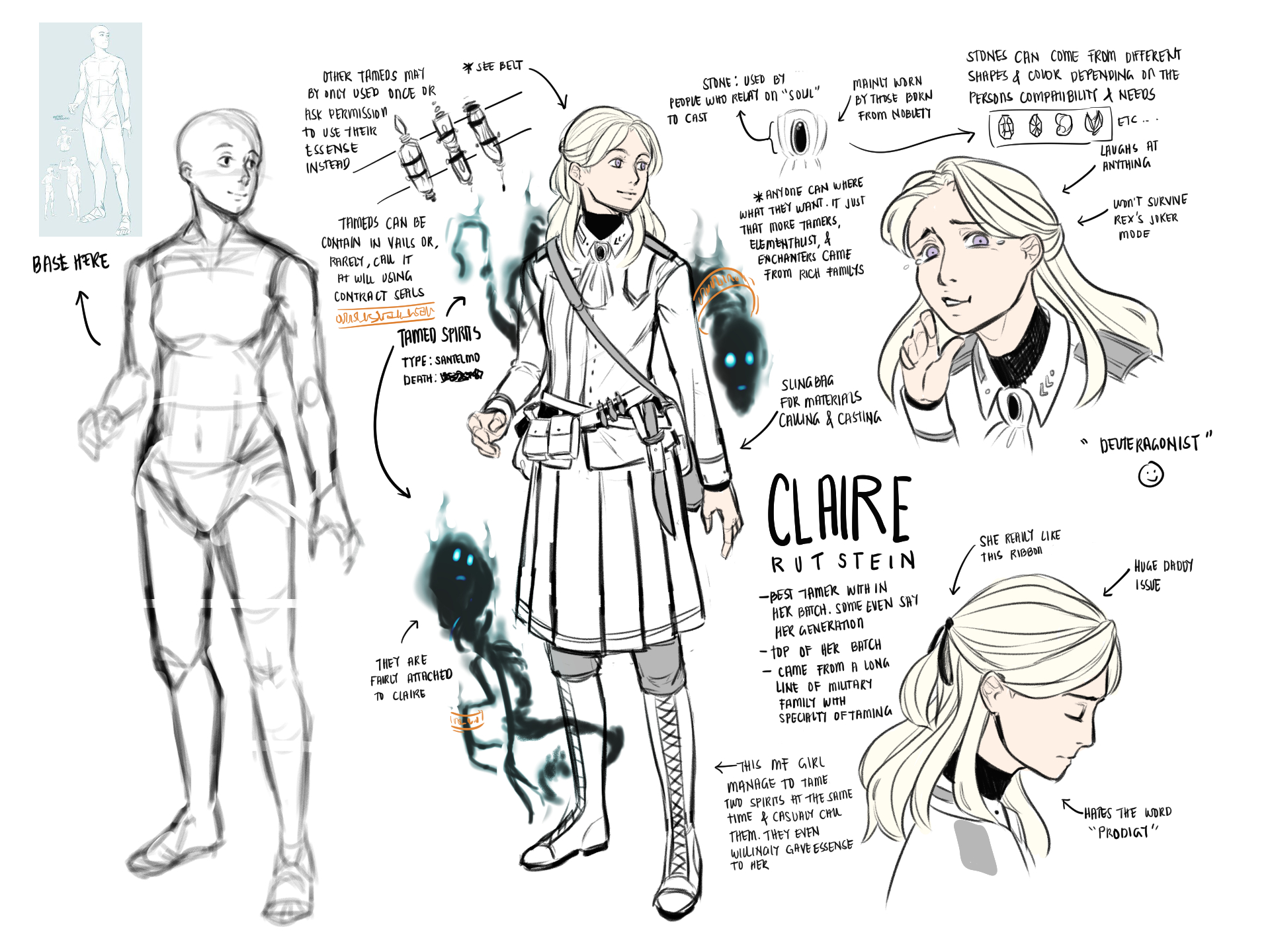 Standing Poses Sketches