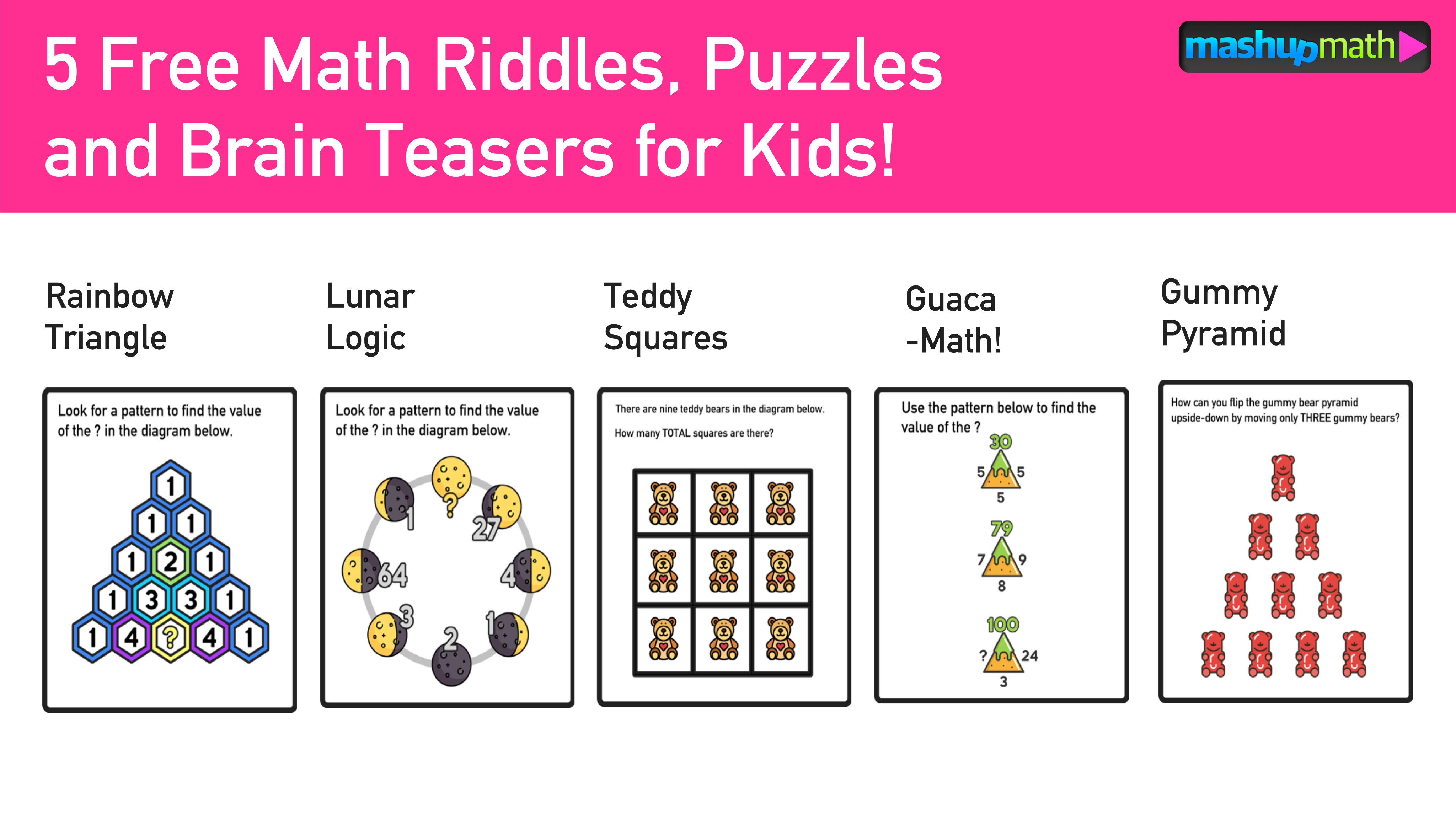 Math Brain Teasers 5th Grade