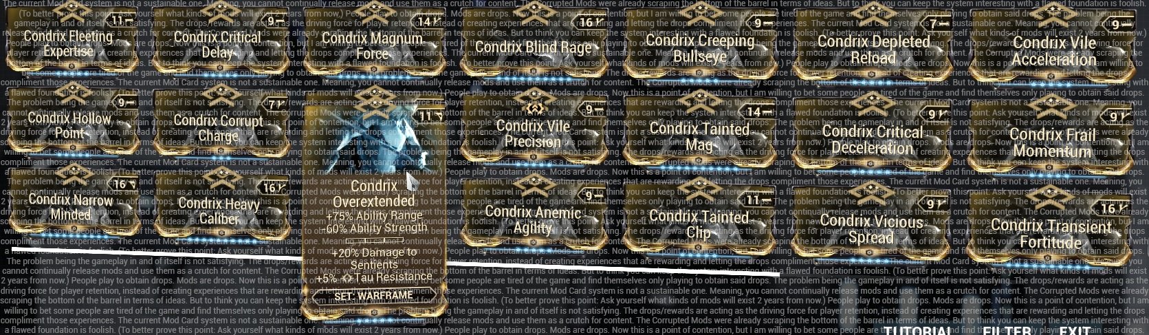 New set mods similar to umbral mods - General - Warframe Forums