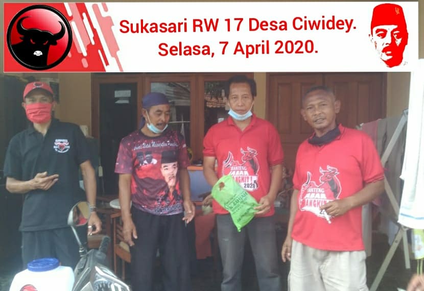 Hen hen A Suhendar on Twitter: "Sabeungkeutan lawan corona... DPC PDI Perjuangan Kabupaten ...