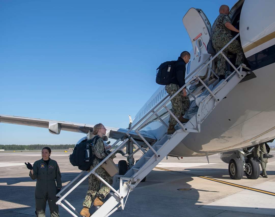 THANK YOU: Sailors assigned to a U.S. Navy Medical Facility deploy from ...