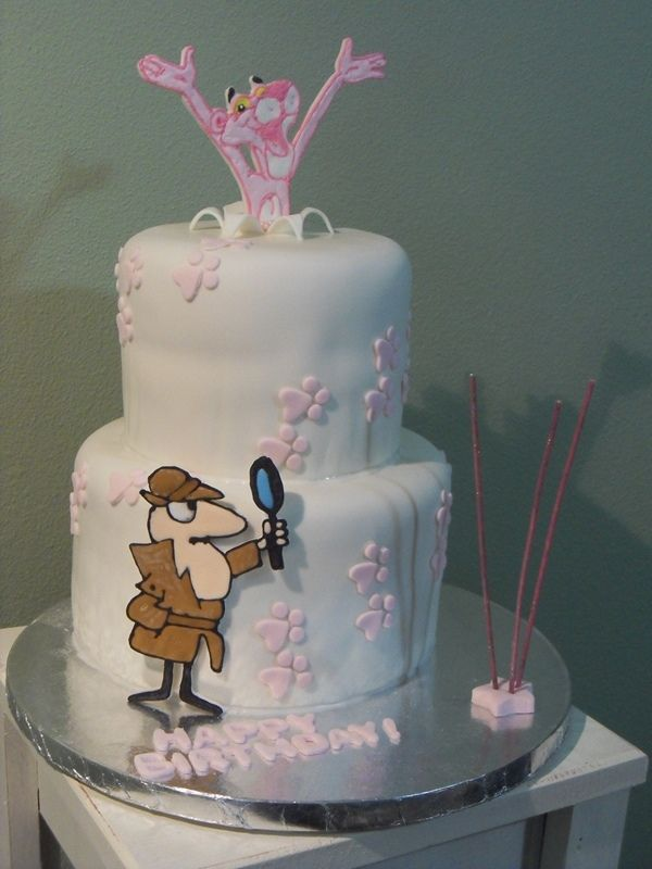 Impresión fin de semana Clan pastel de pantera rosa Fontanero sucesor ...