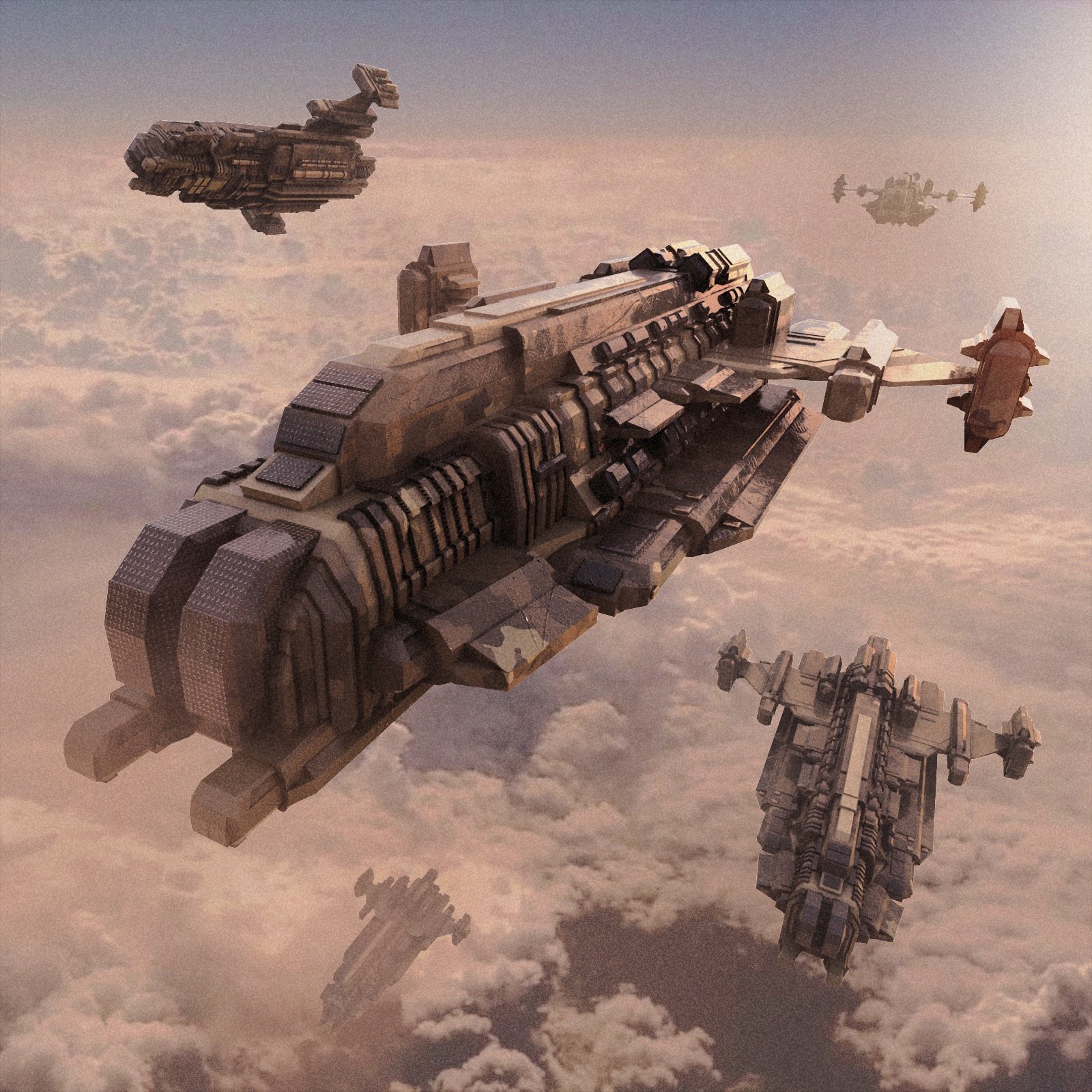 Futuristic Military Ships