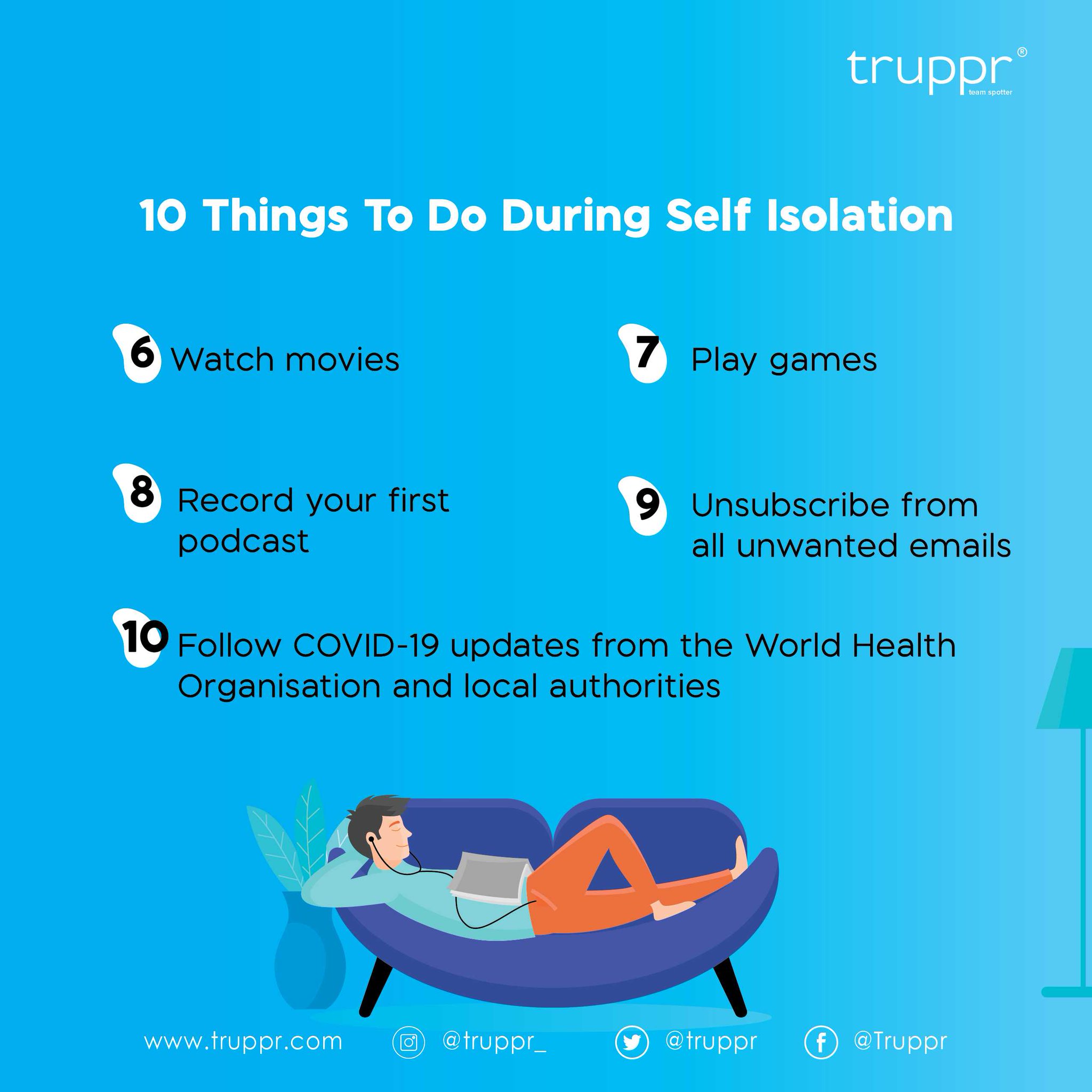 truppr on Twitter: "Self isolation during the #COVID19 pandemic doesn't ...