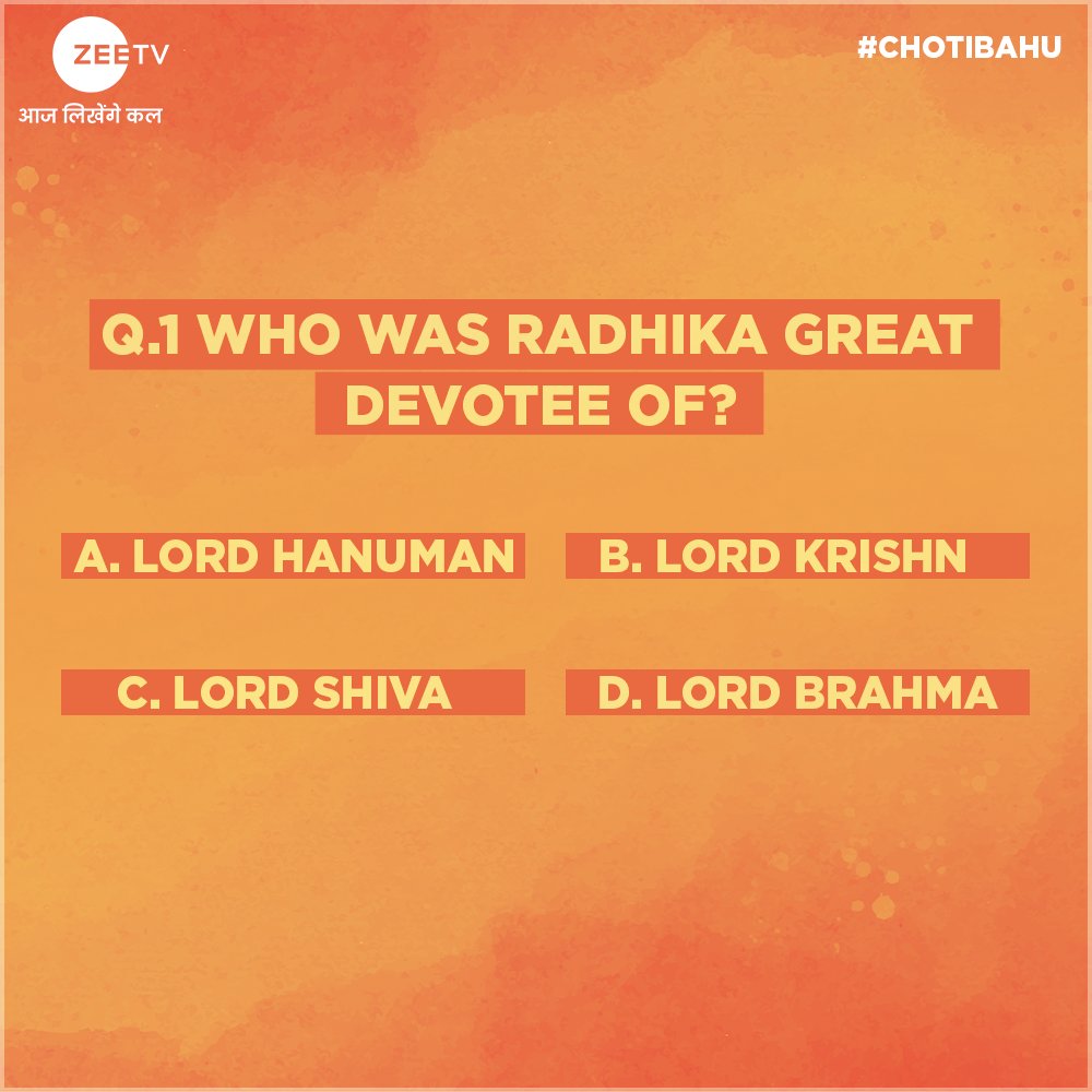 Divya on Twitter: "Q1 - Lord Krishna Q2- Avinash Sachdev Q3- Vrindavan Q4- Vishakha…