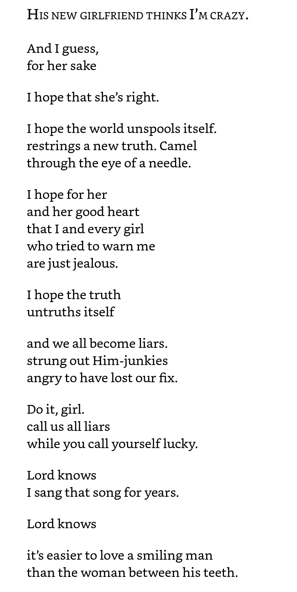 New Girlfriend Poems Relationship