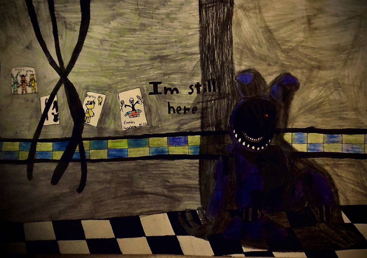 Fnaf 2 Withered Bonnie Drawing