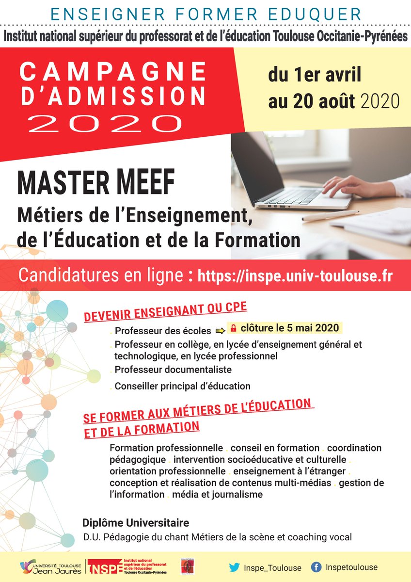 admission master meef toulouse
