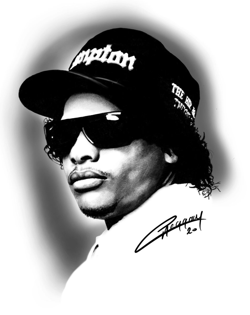 Eazy E Stencil Eazy E | Studio Selection Poster