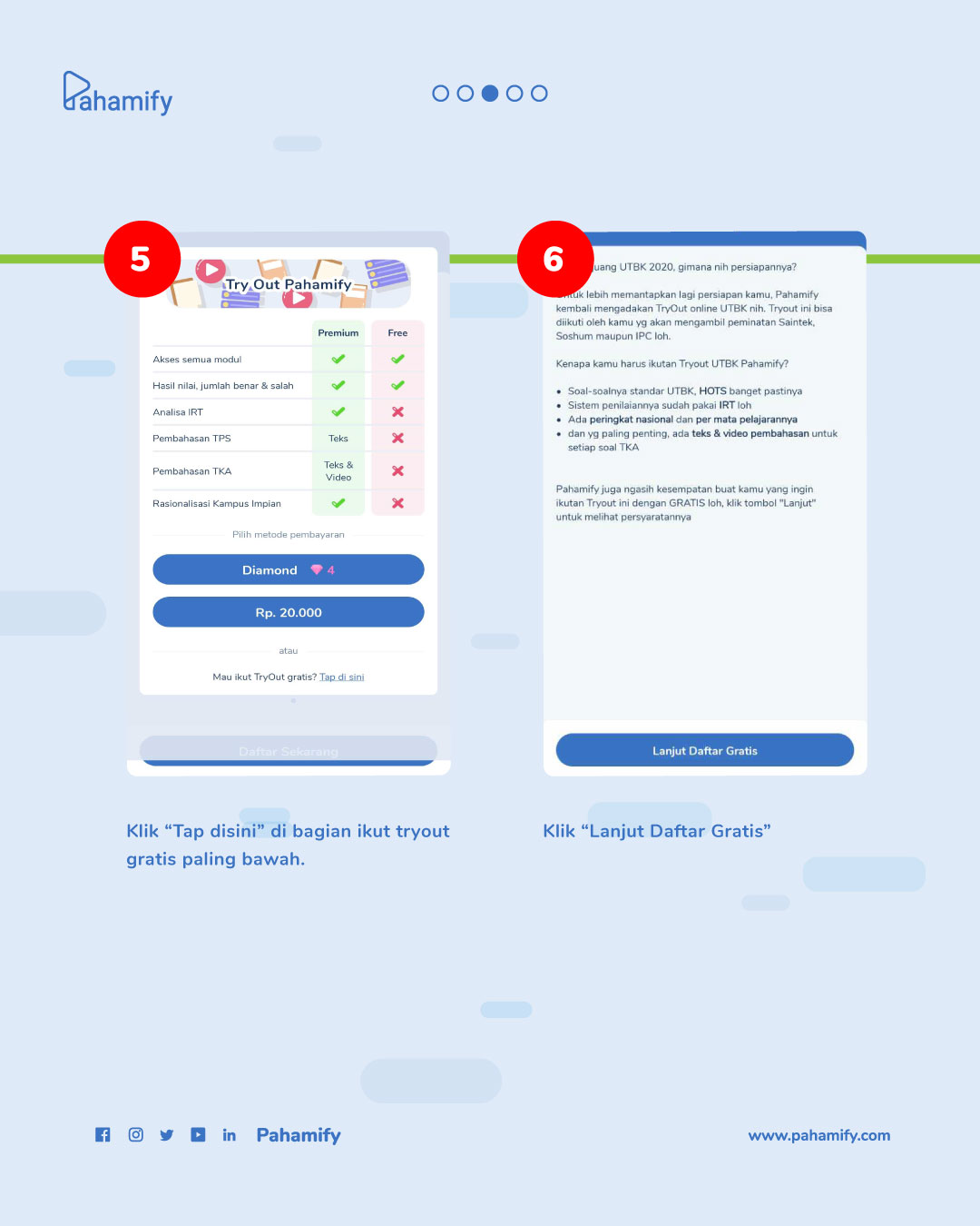 Pahamify siap bantu #TaklukkanUTBK on Twitter: "Pilih daftar Gratis dan klik lanjut daftar ...