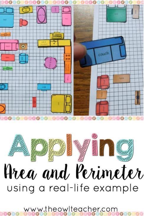 McKellar Math on Twitter: "Applying Area and Perimeter using a real ...