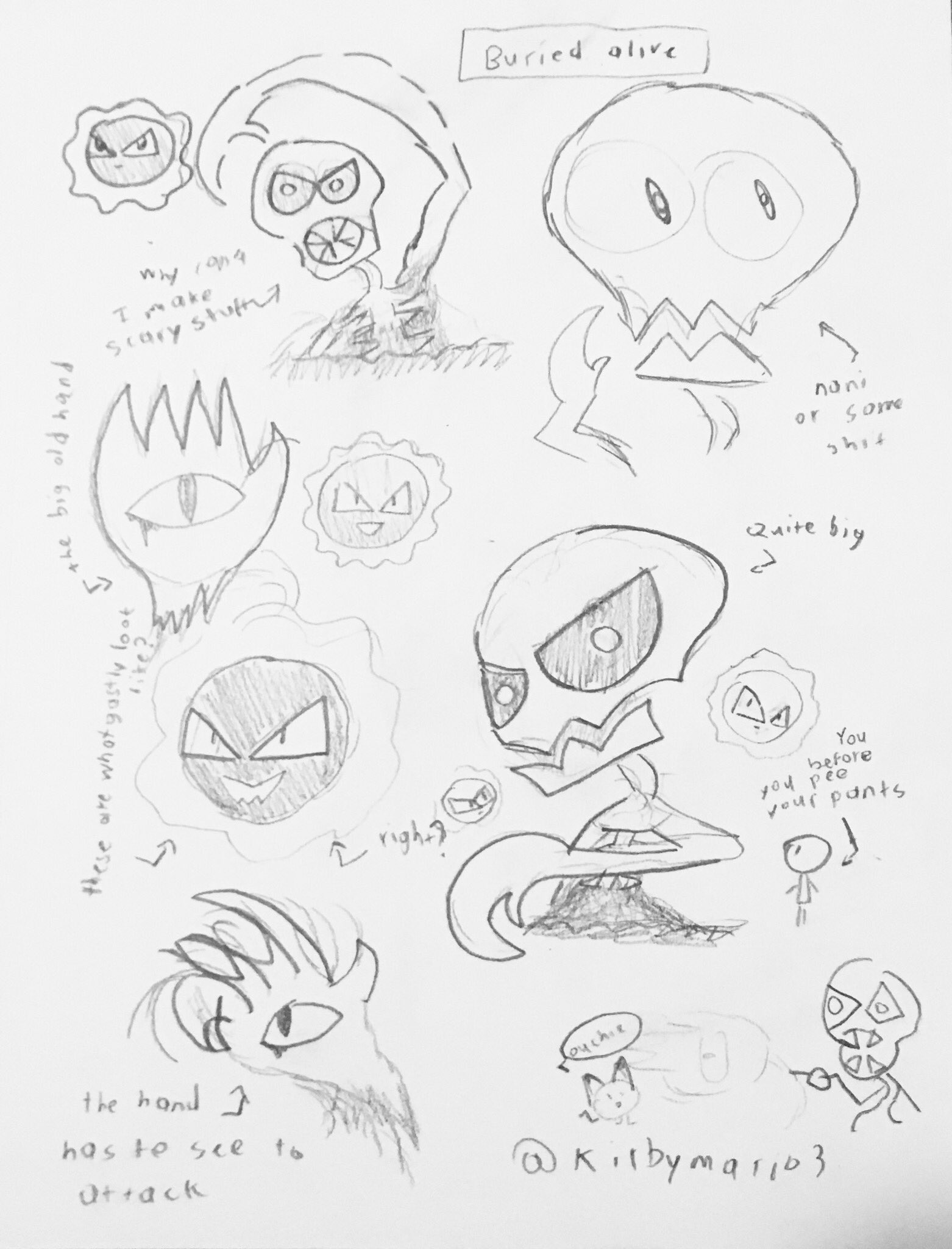 Buried Alive Pokemon White Hand