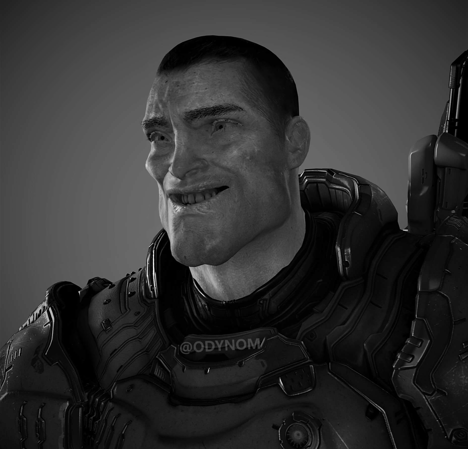 Onua on Twitter: "I can't just make ONE Doomguy Gigachad pic. #DOOM #DOOMEternal #SFM #Doomguy ...