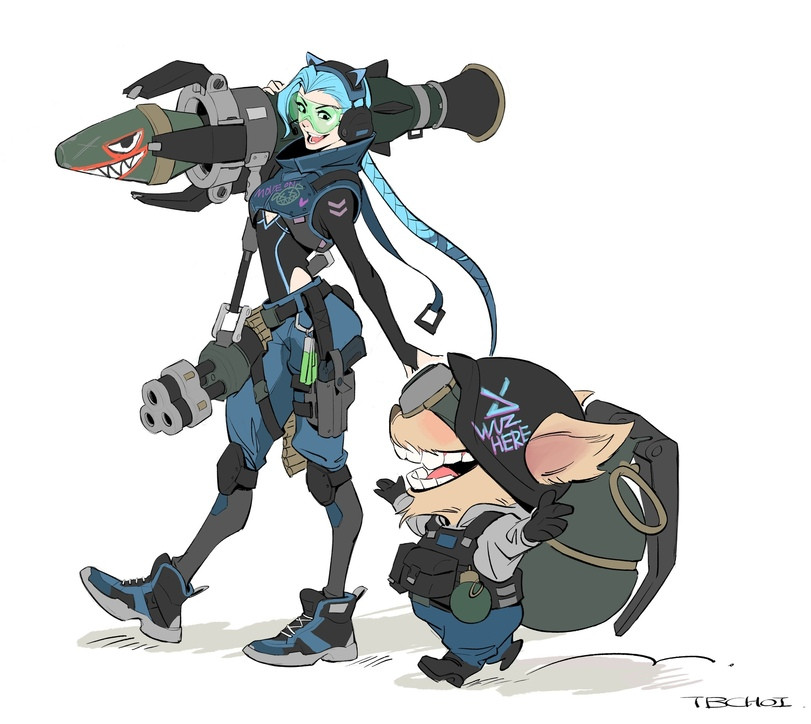 League Of Legends Jinx And Ziggs