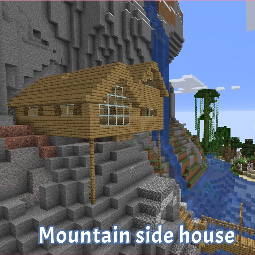 Minecraft Mountain Side House