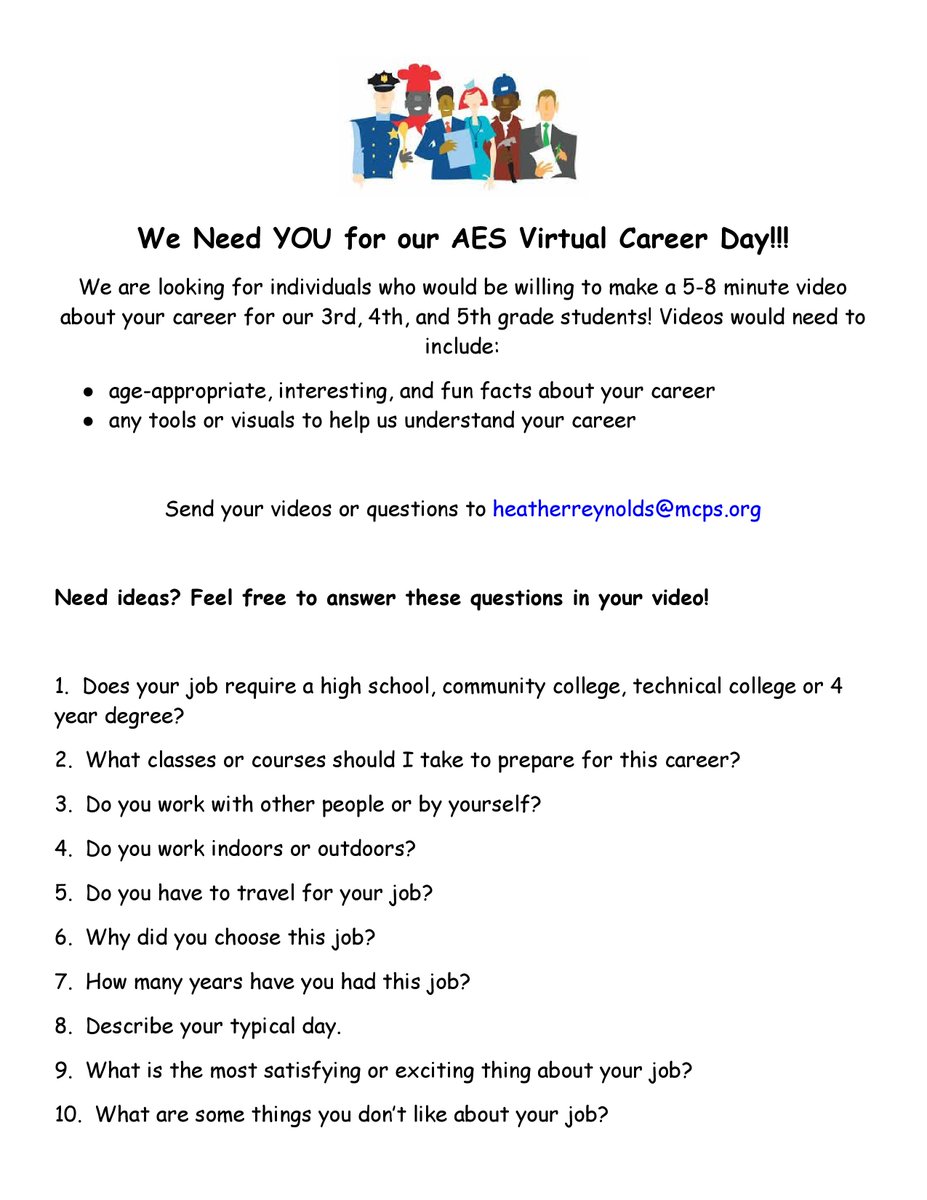 Questions For Career Day Presenters