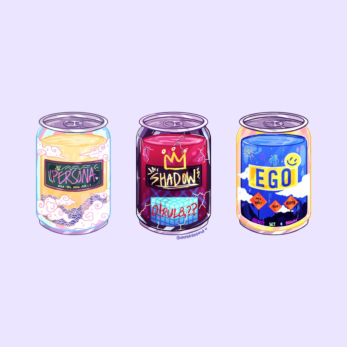 「persona - shadow - ego 」|emi quaphie⁷ 쿼피のイラスト