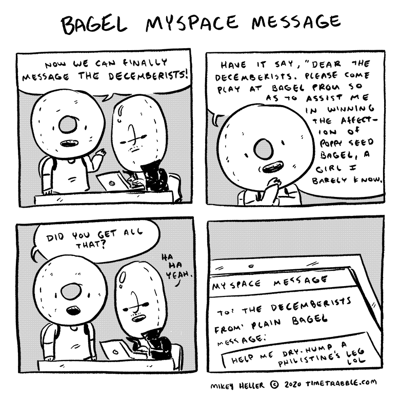 「i drew a comic about sad Vice Principal Spinach Bagel 」Mikey Hellerの漫画