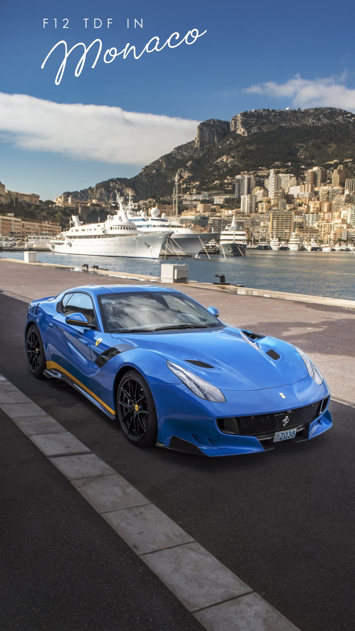 Ferrari F12 Blue Wallpaper