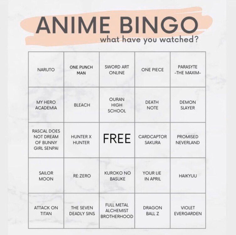 Anime Bingo Cards - Page 10🛐 Conheça o número do leão no jogo do bicho
