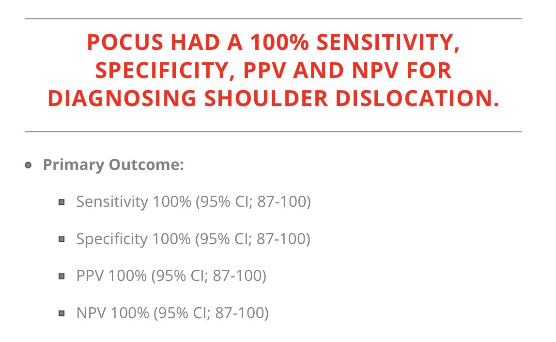 A Thread from @TheSGEM: "POCUS for diagnosing shoulder dislocations # ...