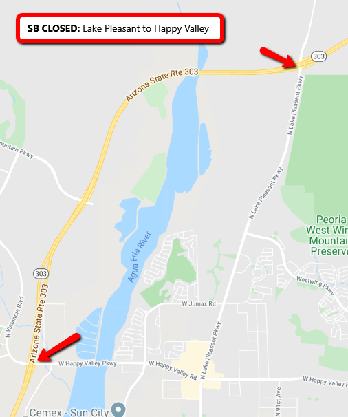 CLOSURE: Motorists in the northwest Valley should plan for closures on ...