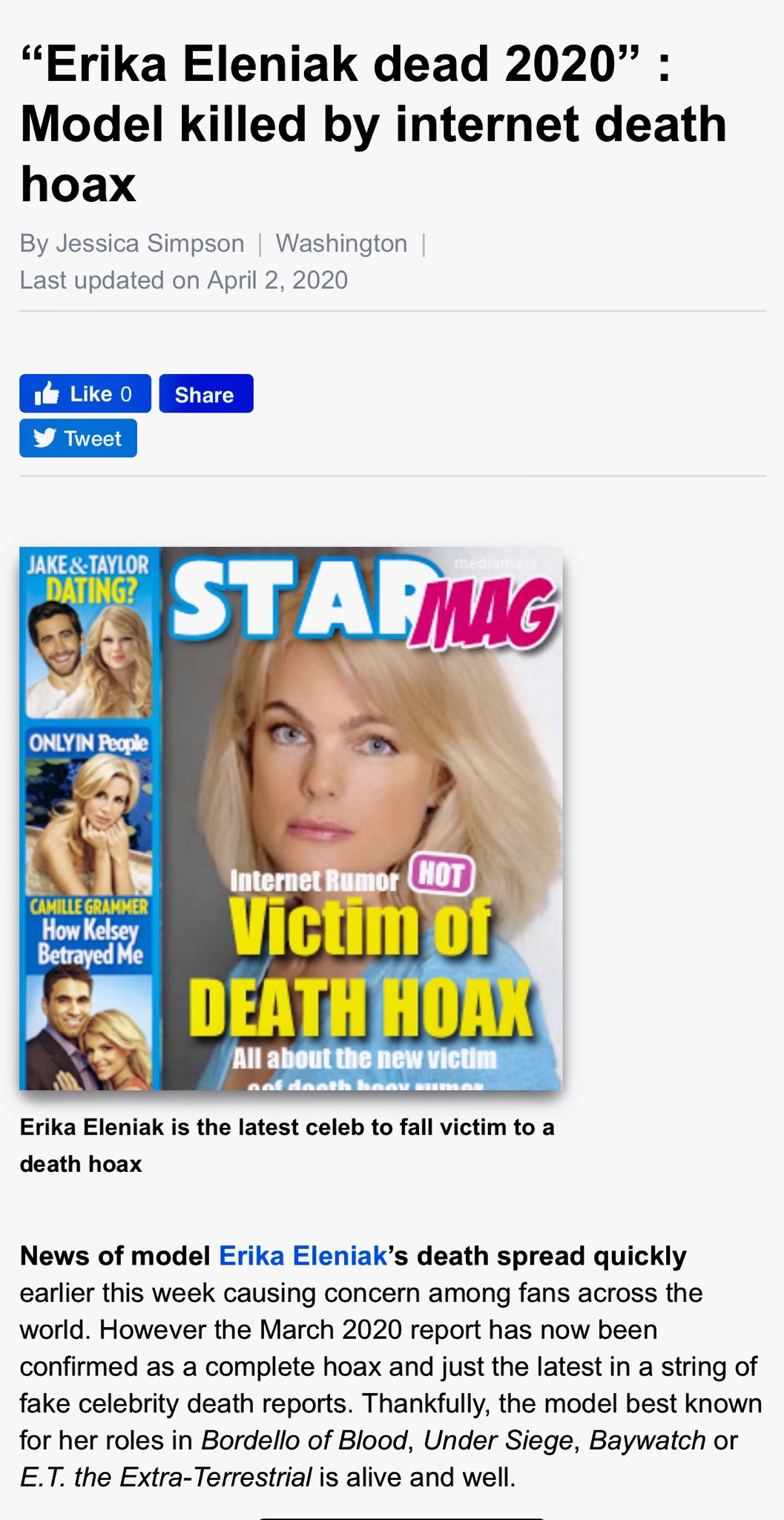 Erika Eleniak Fake 4764