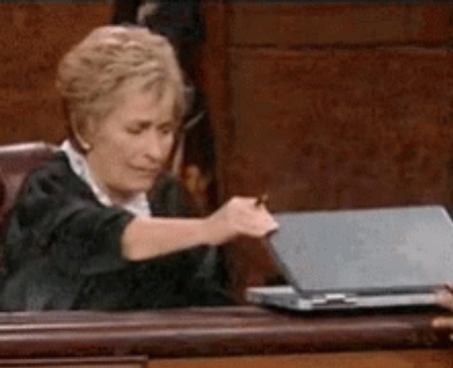 Judge Judy Laptop Gif