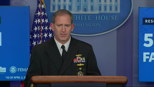 Coronavirus supply czar Rear Adm. John Polowczyk says pallets being ...