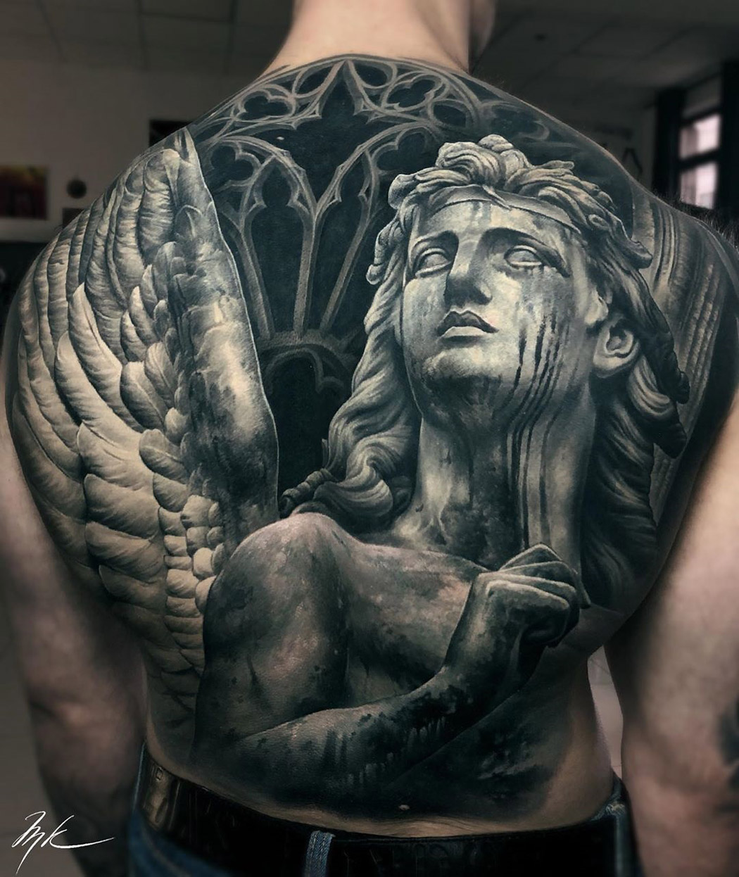 Roman Statue Tattoo