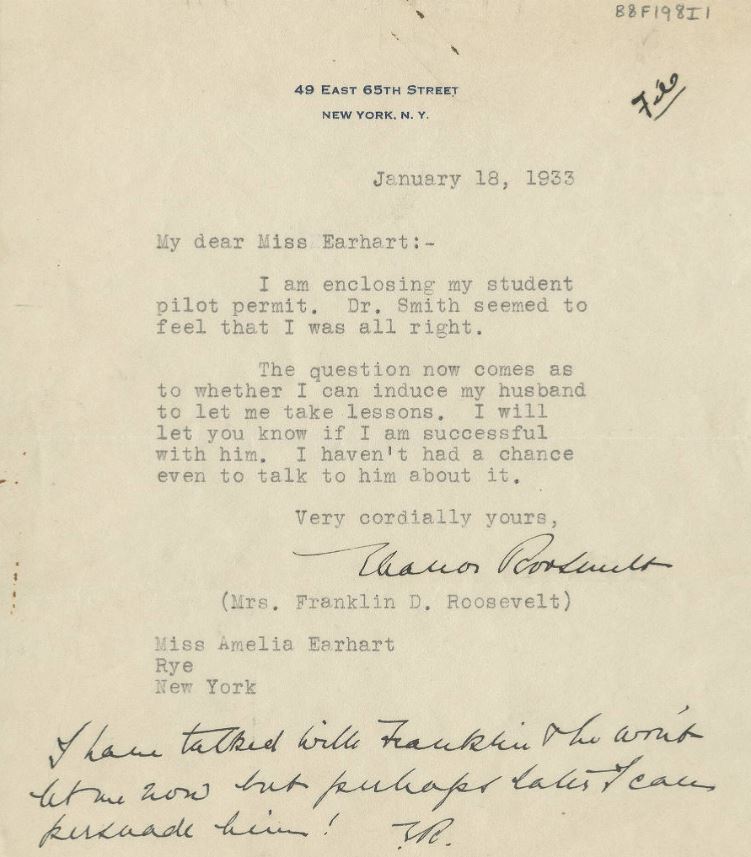 Amelia Earhart And Eleanor Roosevelt