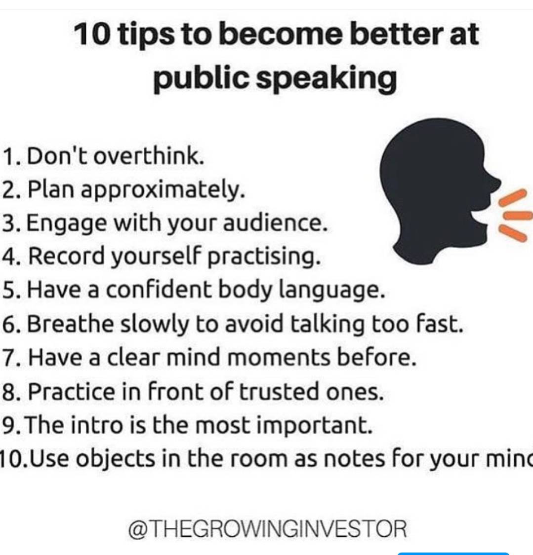 The BOSS Network on Twitter: "10 Tips for Public Speaking. #BOSSTip…