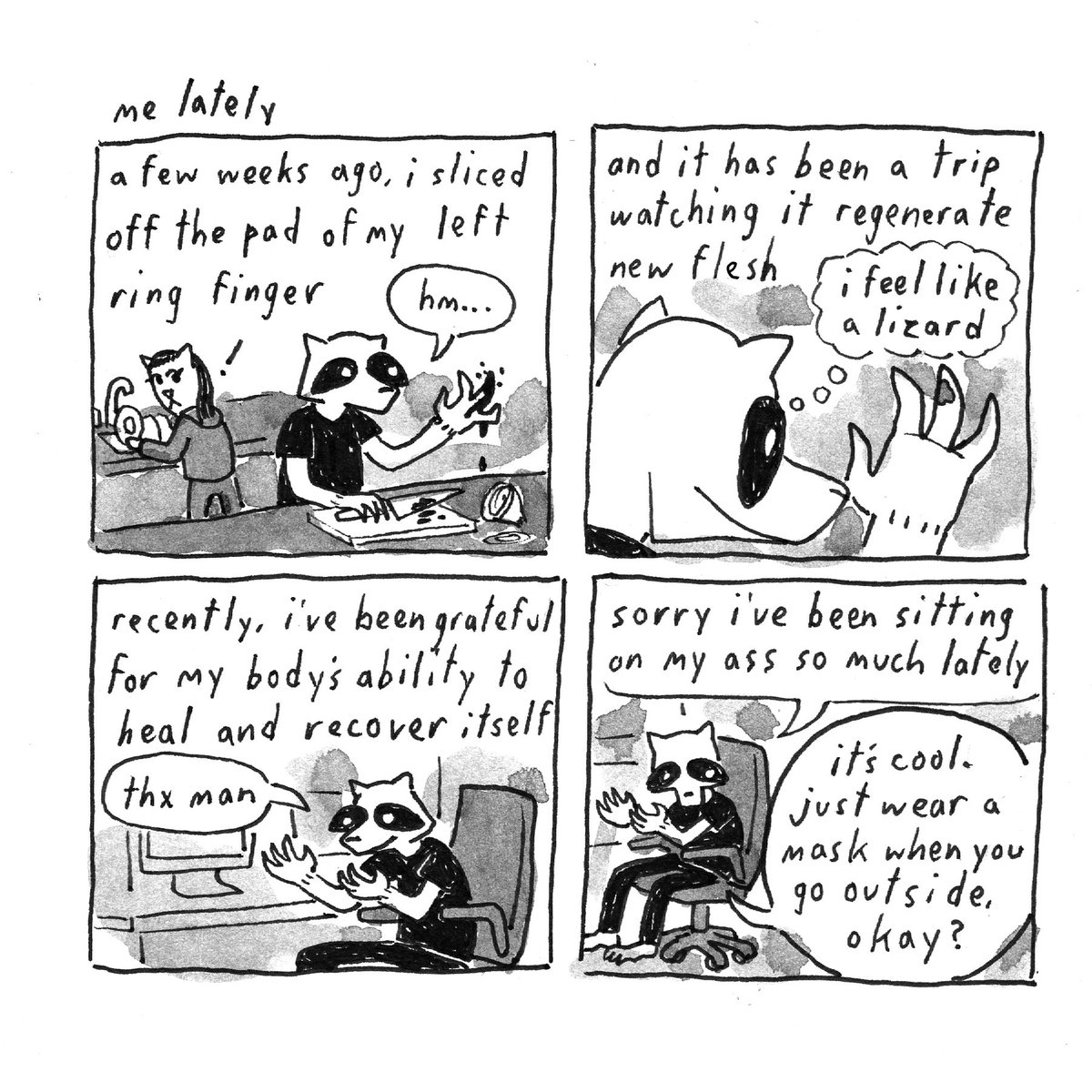 「just showin appreciation for my bod 」alex krokusの漫画