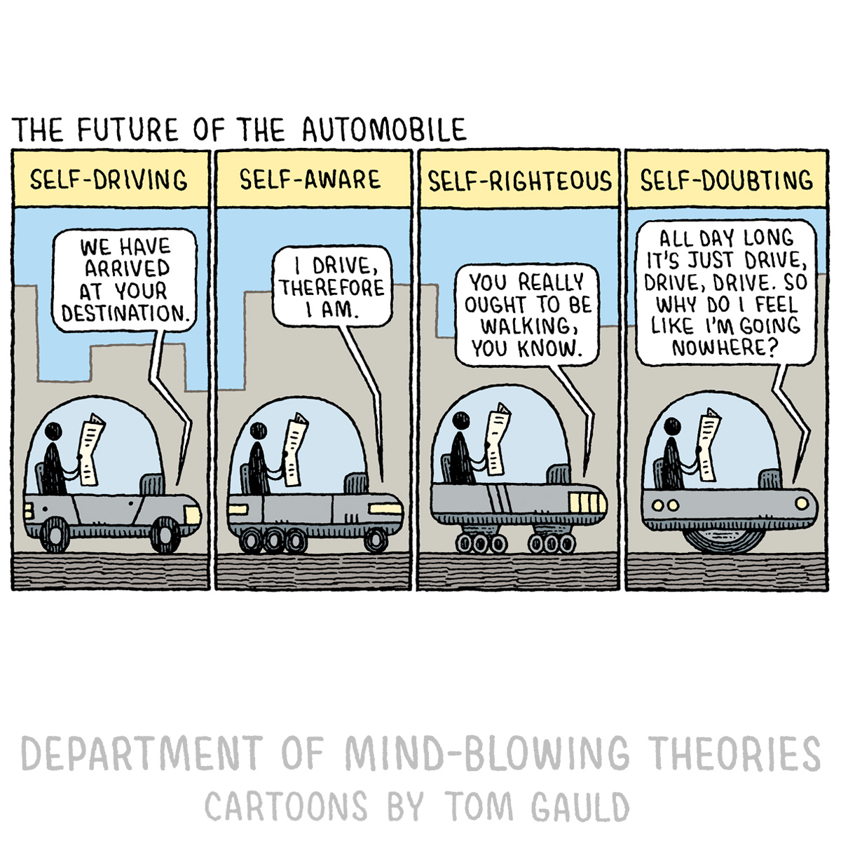 The Future of the Automobile' (plus som」|Tom Gauldの漫画