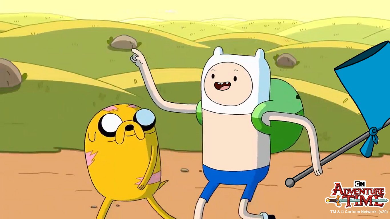 Adventure Time Jake And Finn High Five
