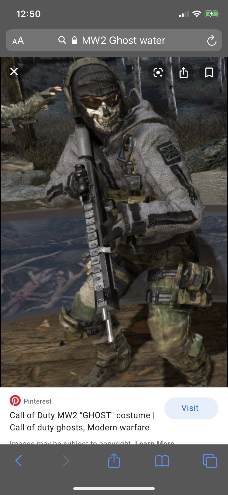 Task Force 141 Ghost Costume