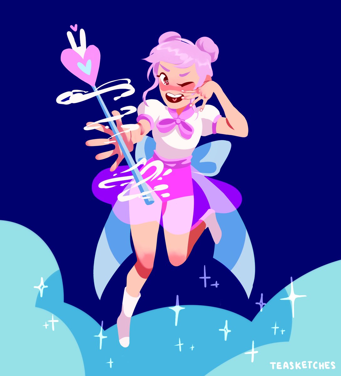 old doodles of my oc annabelle as a magical girl 🥺 #oc # ...