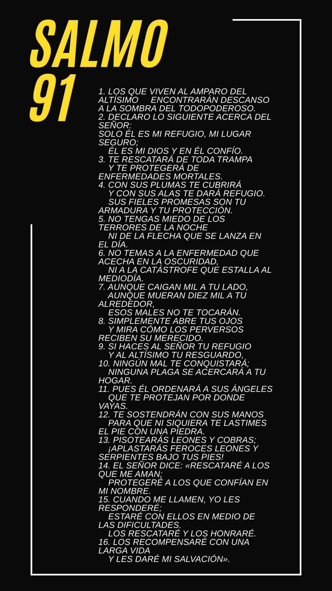 Salmo 91 Adesivo Decorativo Papel Parede Quarto Sala Oração Salmo 91